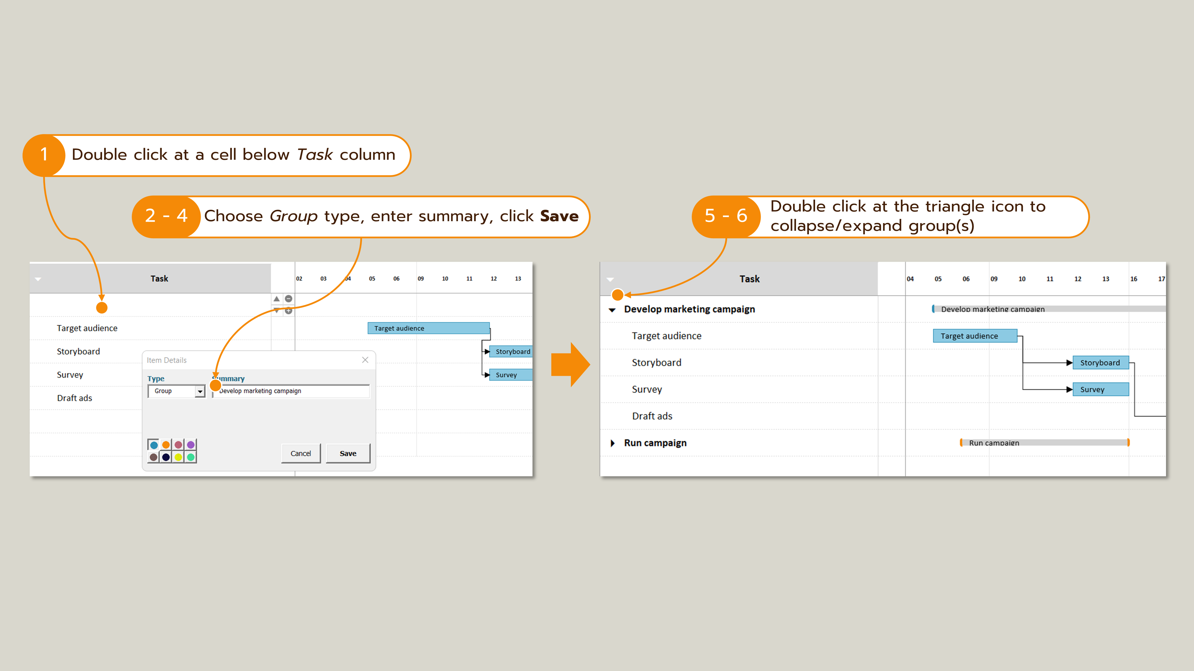Gantt Chart with Task Dependencies – Awesome & Beautiful Excel Template – QuickQuick